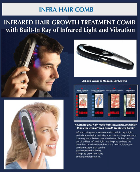 IGIA Light and Massage Hair Regrowth Therapy Brush - IGIA NEW YORK