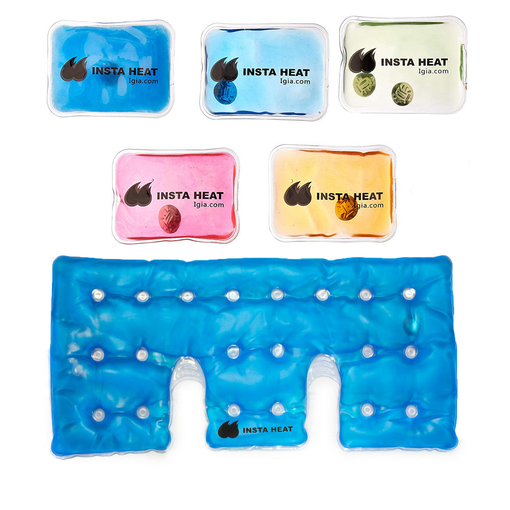 Insta Heat Neck & Shoulder Click Heat Pad Plus Hand Warmers Set - IGIA ...