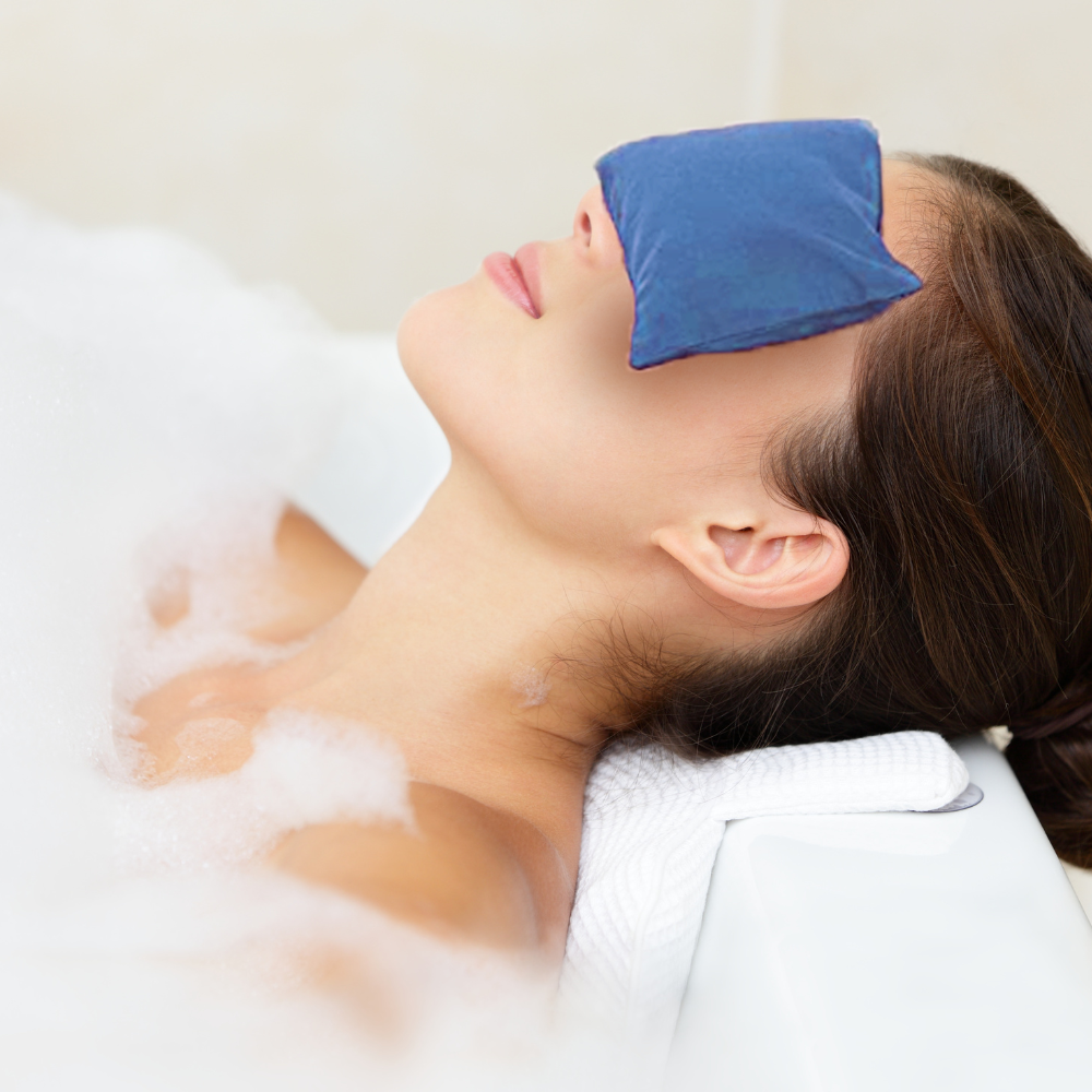 3 in 1 Eye Pillow- Microwavable Eye Mask, Massage Pillow, Meditation P ...